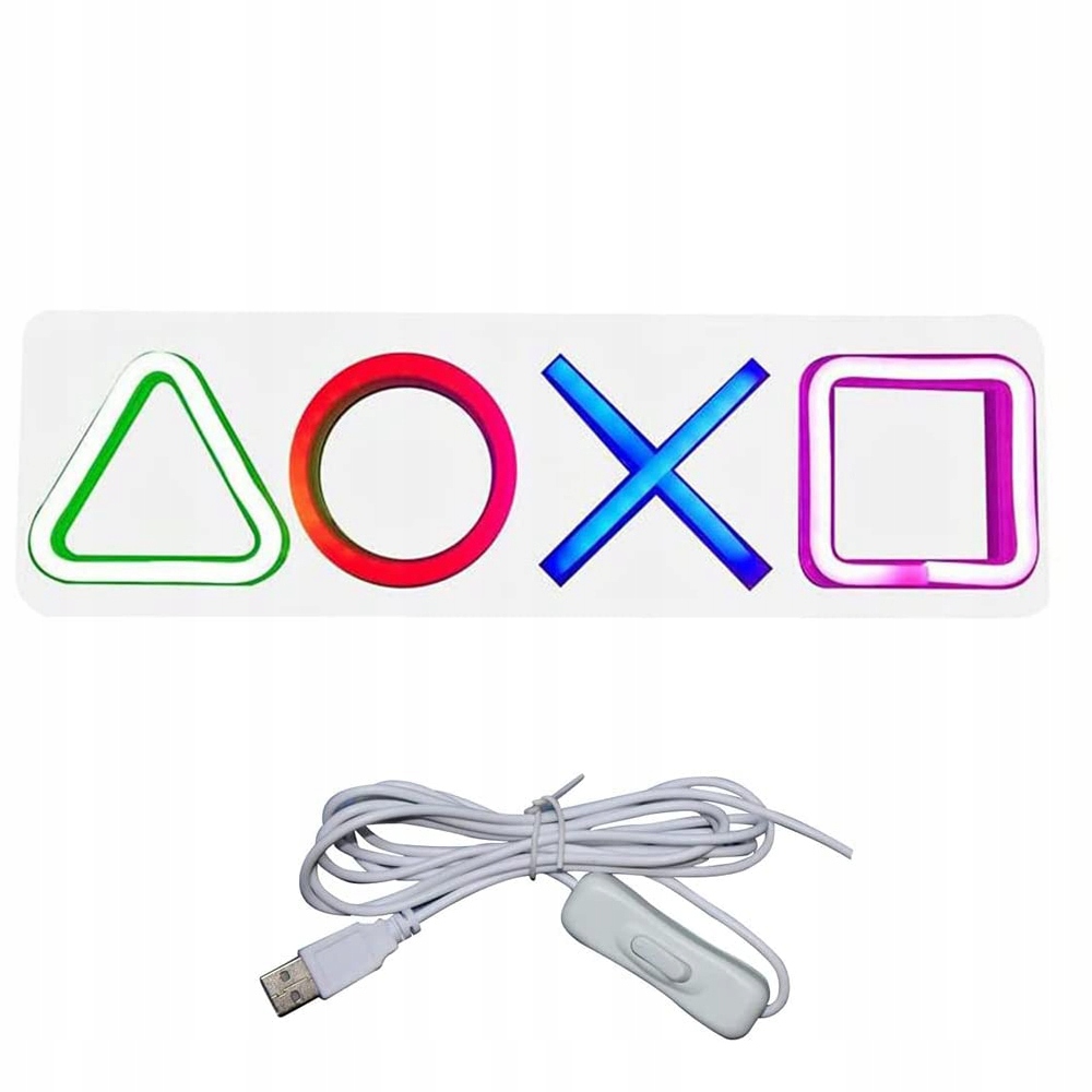 Neon LED pad do gry do pokoju gracza nastolatka 13045162948 - Allegro.pl