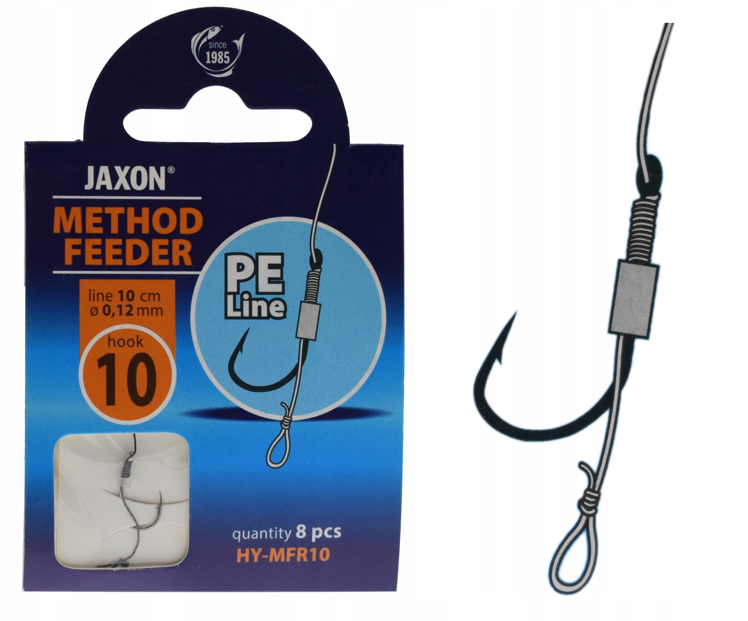 Haczyki gruntowe, z przyponem, z zadziorem Jaxon Method Feeder 8 szt. - 5900113423985 ...