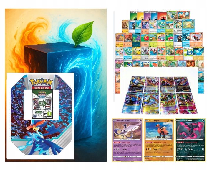 Pokemon TCG – 150 eredeti kártya + 3 legendás holo + SAG doboz za 5515 ...