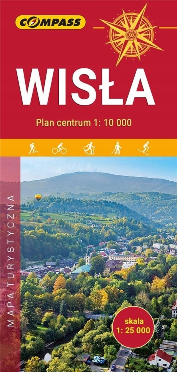 WISŁA PLAN MIASTA 1:15 000 MAPA LAMINOWANA COMPASS Praca zbiorowa ...