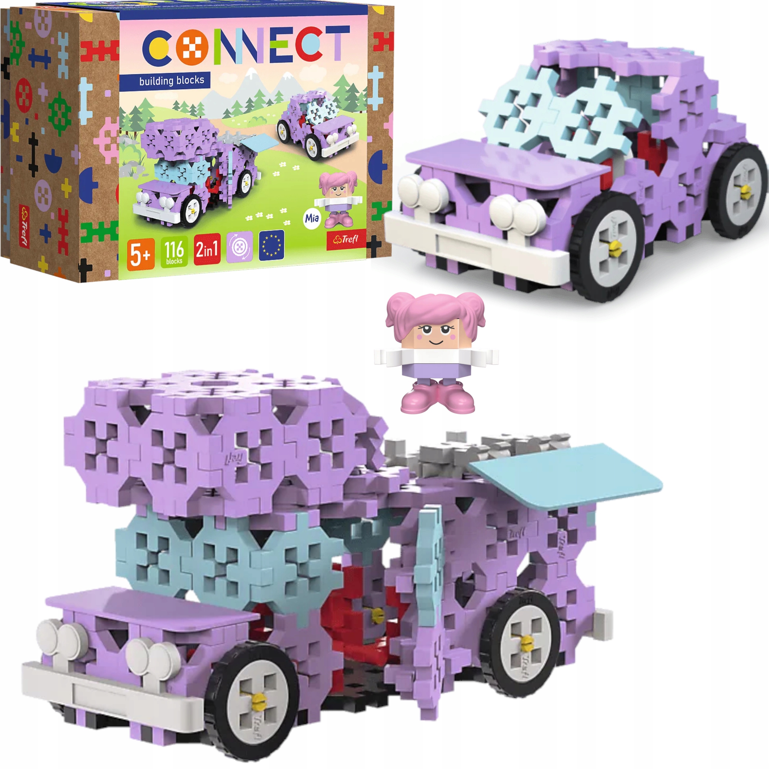 Zestaw klocków Connect - Kamper / Urocze autko Trefl 61968 • Cena ...