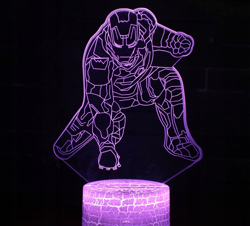 Lampka Nocna Iron Man Avengers Marvel LED PLEXIDO - Plexido | Sklep ...