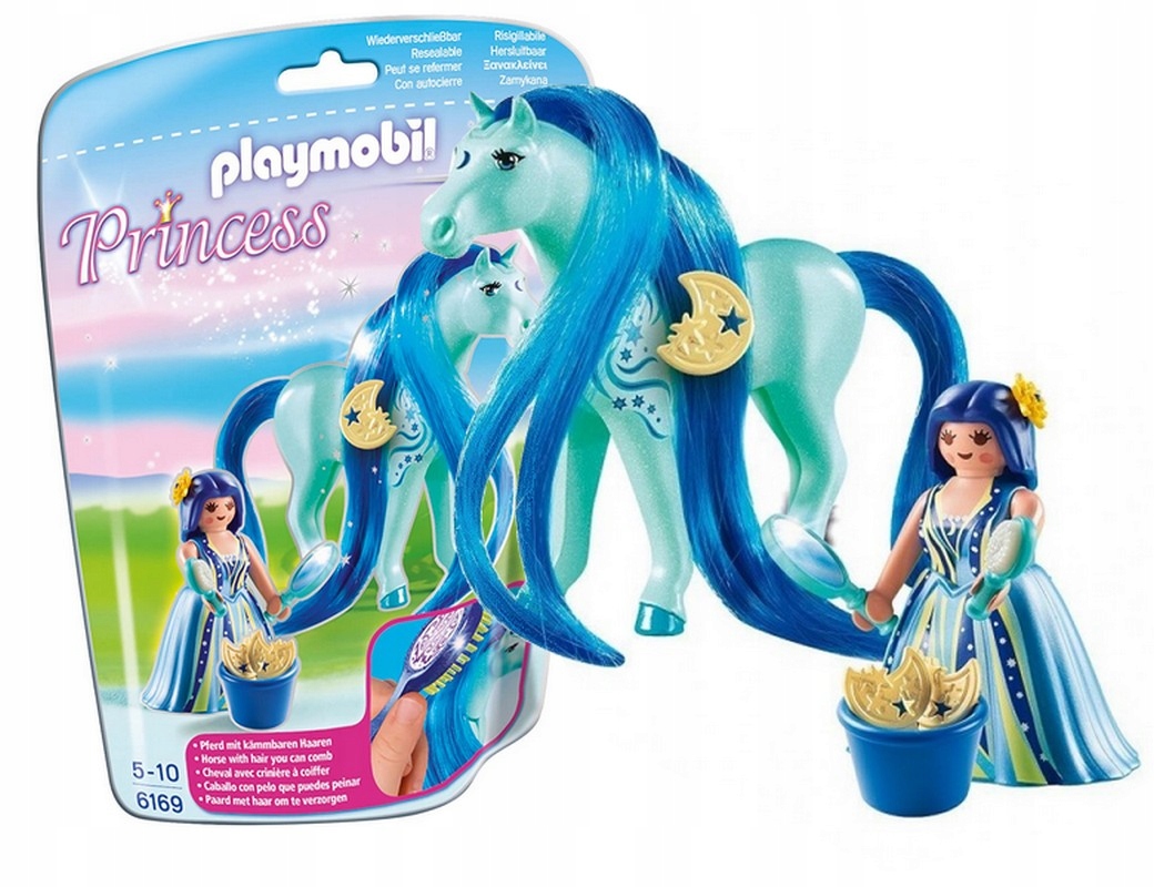 Playmobil Princess 6169 Konik do czesania Luna (4008789061690) • Cena ...