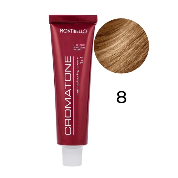 Montibello Cromatone Profesjonalna farba 8 jasny blond 60 ml (8429525108398) • Cena, Opinie ...