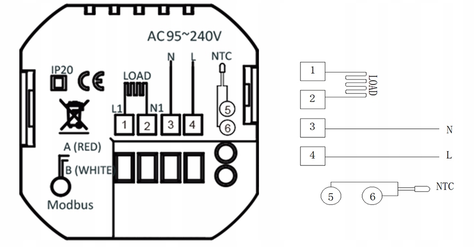 Schéma zapojení 5a6 pro správnou instalaci