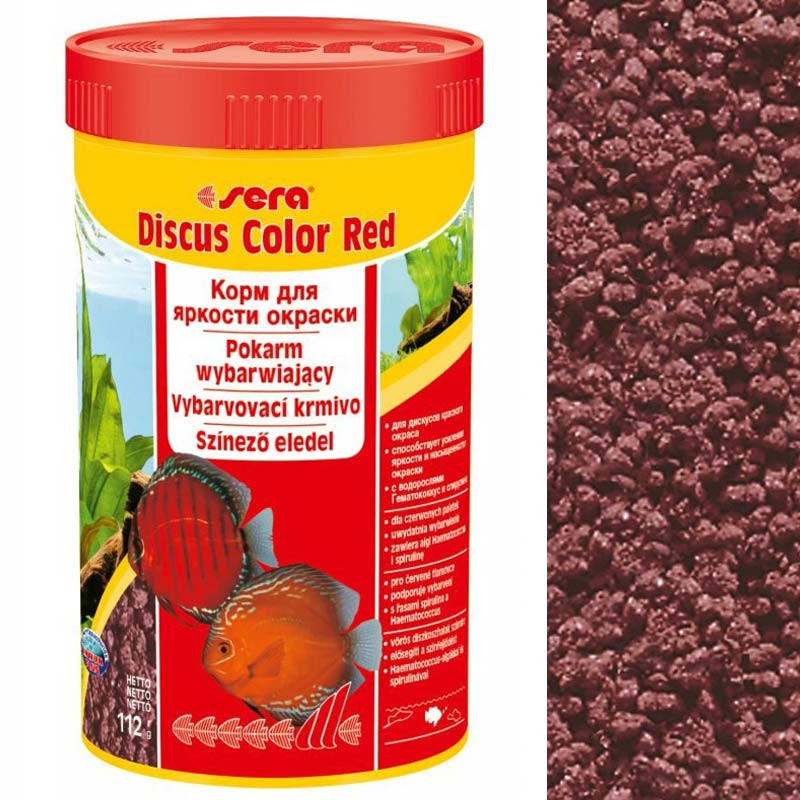 SERA Discus Color Red Nature 116g Wybarwiający dla czerwonych paletek ...