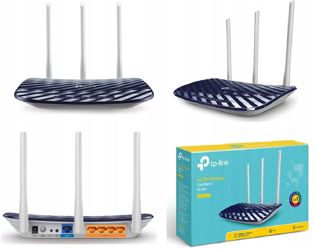 ROUTER TP-LINK Archer C20 WiFi 2,4 5 GHz 750Mb - Sklep, Opinie, Cena w ...