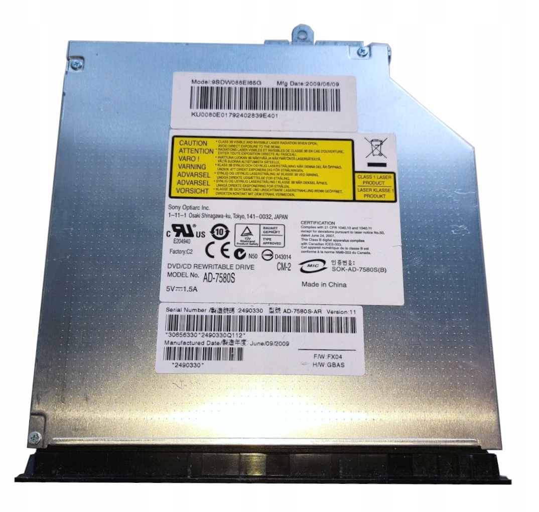 NAPĘD NAGRYWARKA DVD-RW SONY AD-7580S SATA w Siepraw - Sklep, Opinie ... NAPĘD NAGRYWARKA DVD-RW SONY AD-7580S SATA w Siepraw - Sklep, Opinie ...