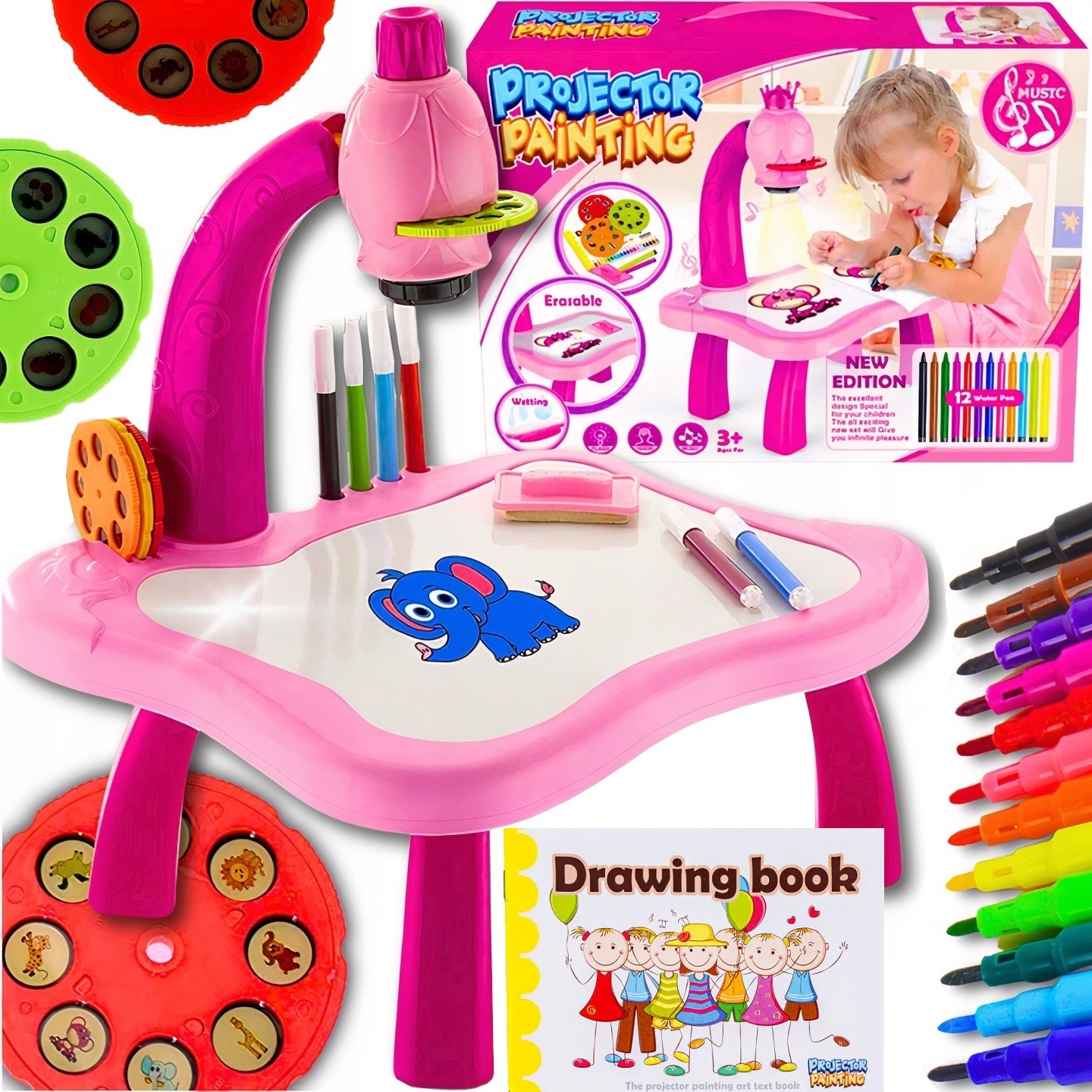 Projektor Do Rysowania Dla Dzieci 24 Różowy - porównaj ceny - Allegro.pl