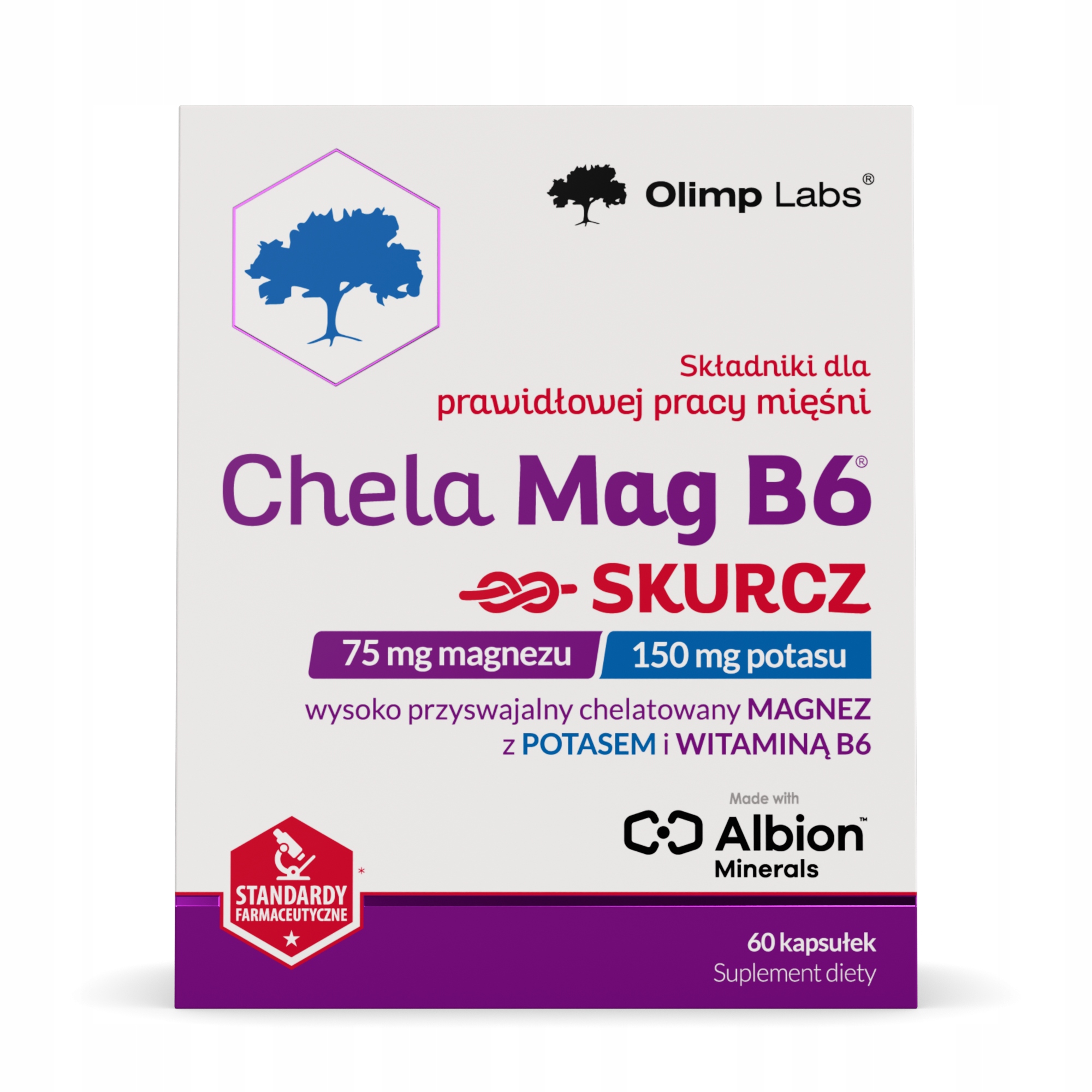 Olimp Chela-Mag B6 Skurcz Magnez Potas Witamina B6 60 kapsułek ...