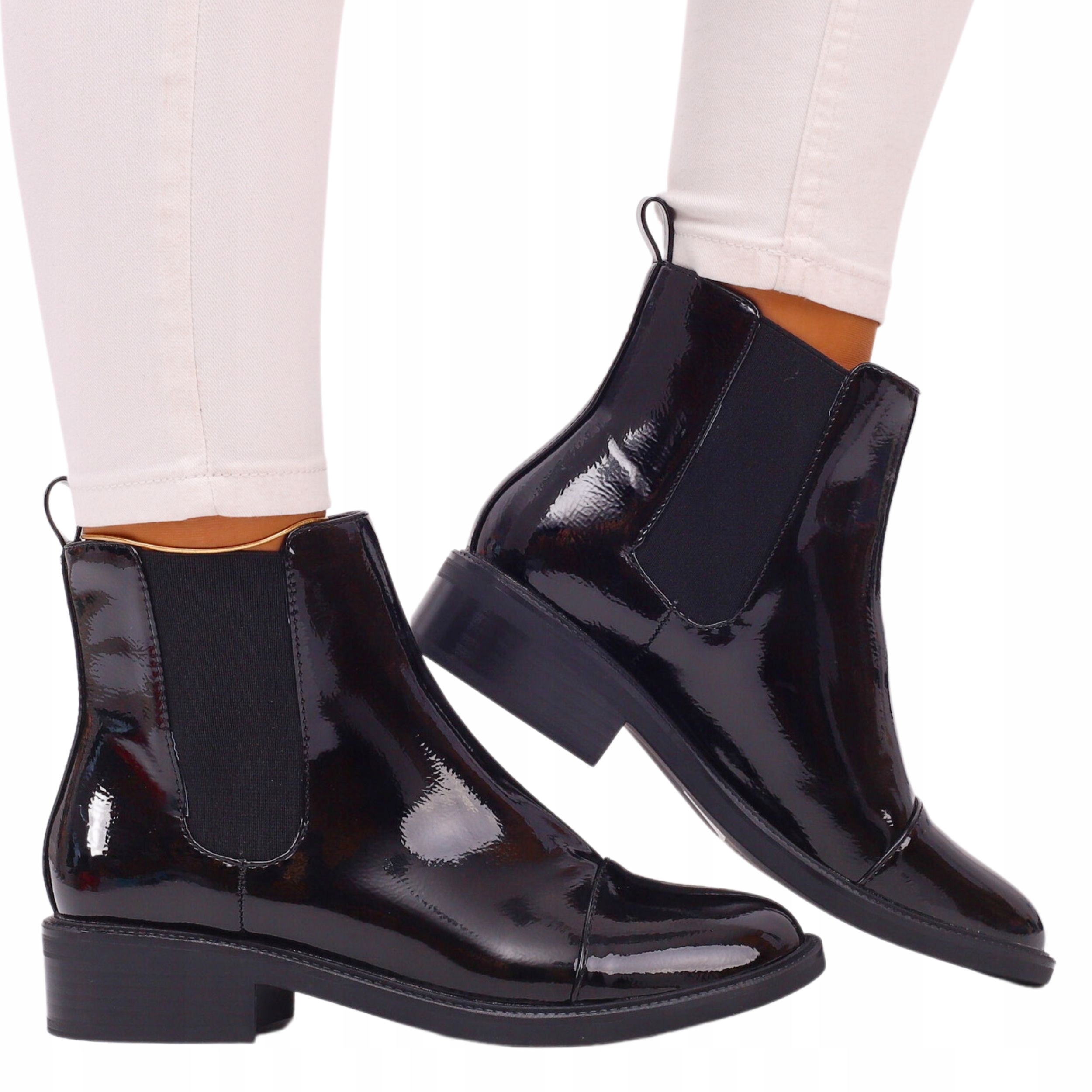 BOTKI DAMSKIE ZIMOWE CZARNE SZTYBLETY BUTY PŁASKIE 14444911954 - Allegro.pl BOTKI DAMSKIE ZIMOWE CZARNE SZTYBLETY BUTY PŁASKIE 14444911954 - Allegro.pl