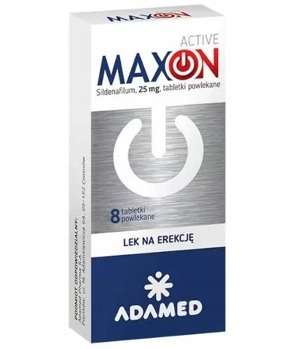 MaxOn Active 25 mg (Sildenafil) lek na potencję 8 tabletek ...