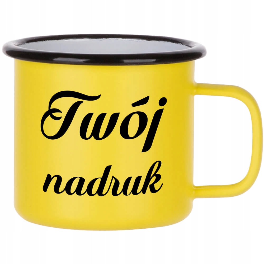 Kubek CupCup emaliowany z nadrukiem Retro Vintage PRL metal 360 ml (5905549606322) • Cena ...