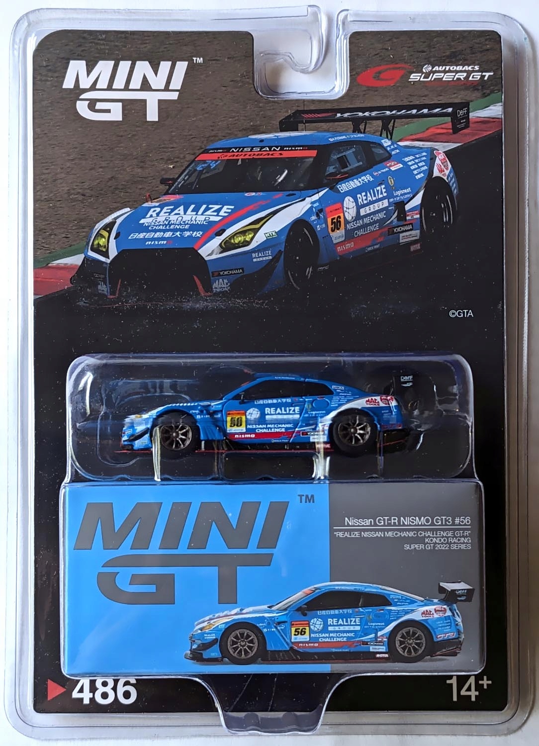 MINI GT NISSAN GT-R NISMO GT3 REALIZE KANDO RACING SUPER GT #486 ...