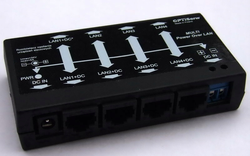 Ethernet Adapter Multi PoE zasilanie po kablu LAN - Sklep, Opinie, Cena ...