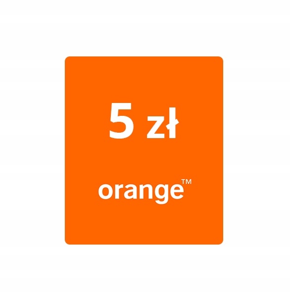 doładowanie orange kod 5zł - Sklep, Opinie, Cena w Allegro