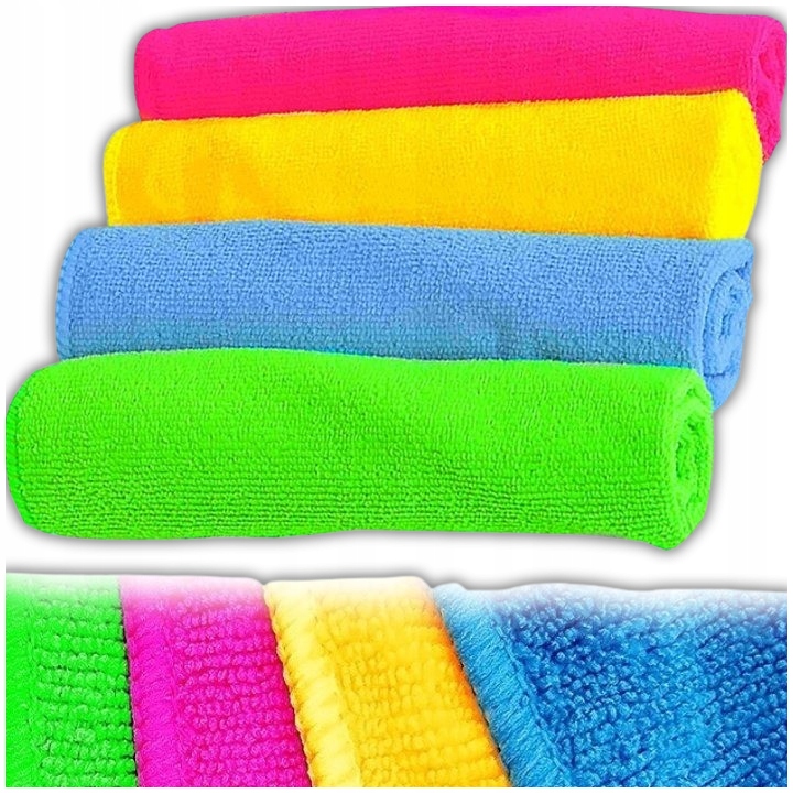 ZESTAW ŚCIERKI ŚCIERECZKI ŚCIERKA SZMATKI Z MIKROFIBRY KUCHENNE 4SZT ...