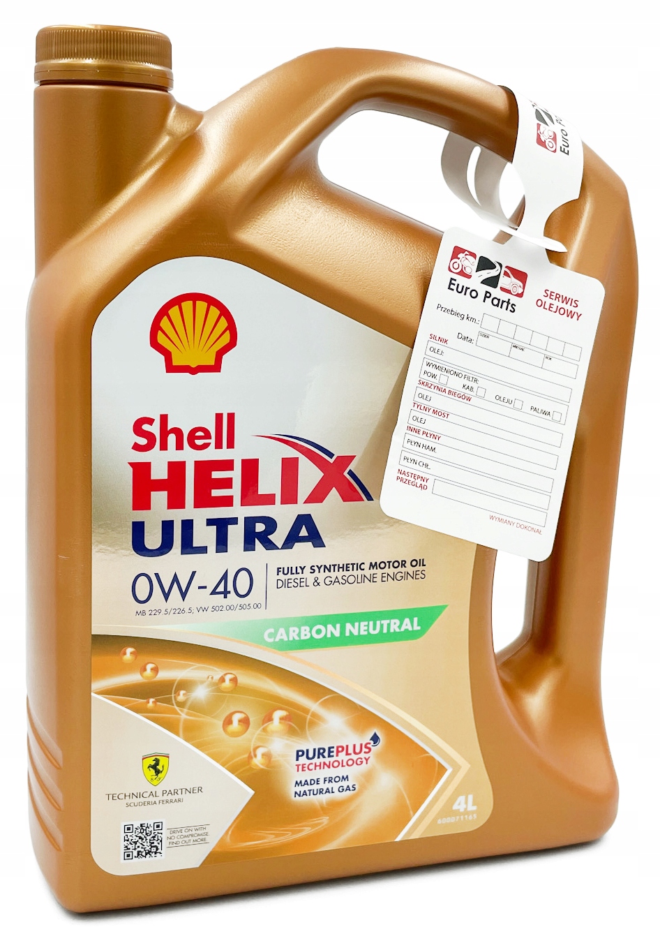 Olej Shell Helix Ultra 0W40 4L DIESEL BENZYNA LPG 550052669 za 149,90 ...