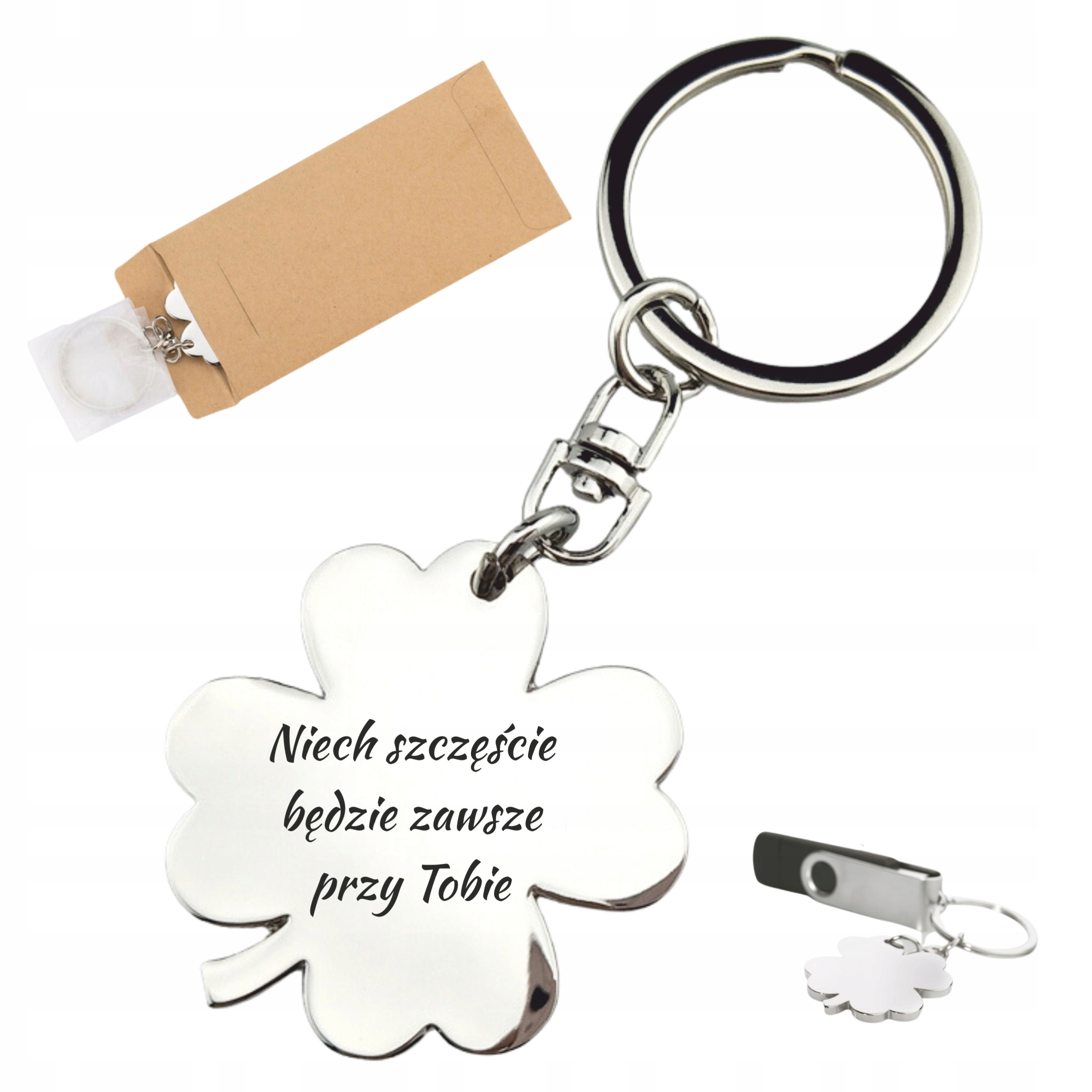 Brelok bez wzoru metal BrandVibe koniczynka • Cena, Opinie • Breloki 14702291226 • Allegro