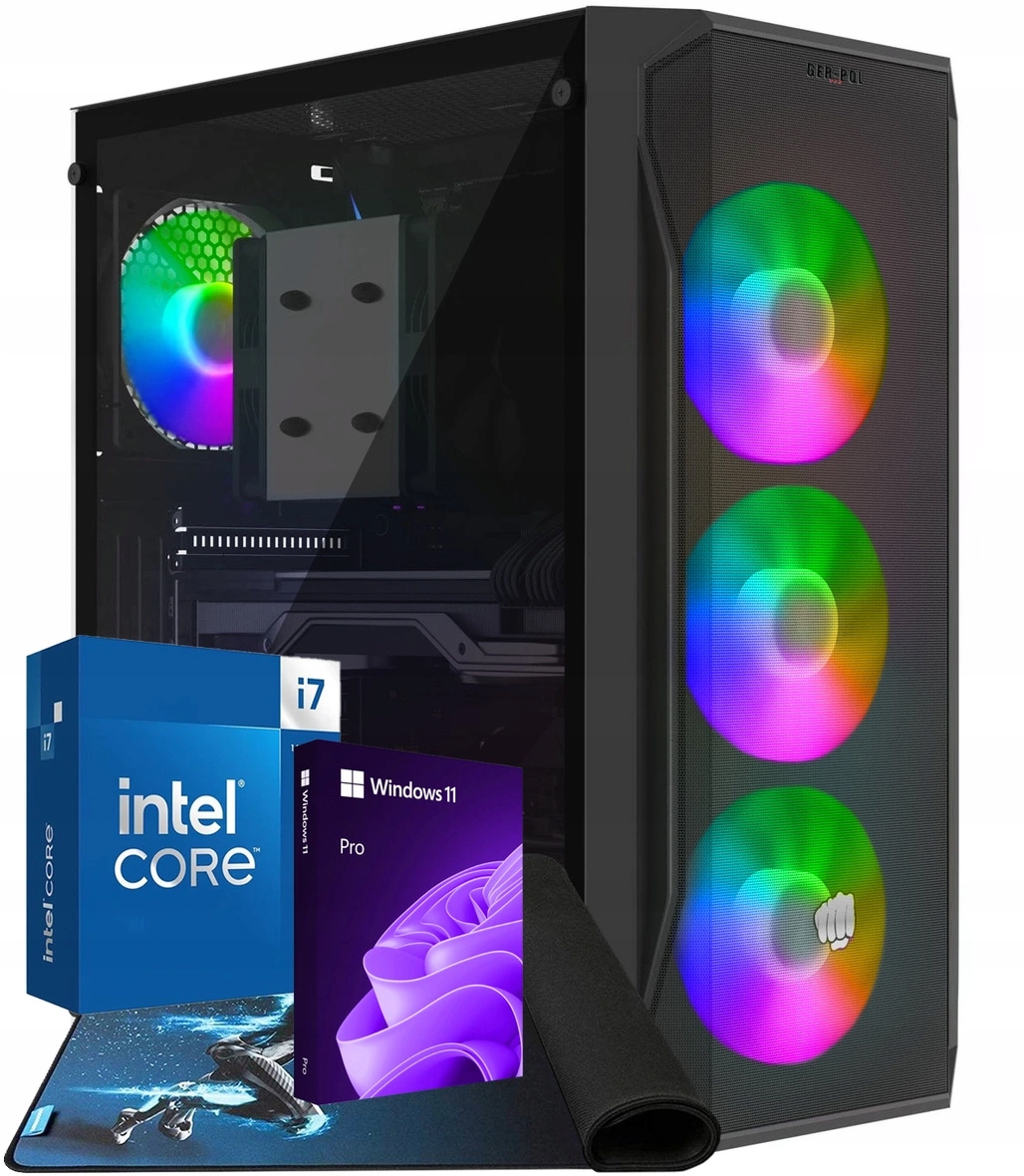 POČÍTAČ i7-7700 RADEON RX 32GB RAM DDR4 SSD 1TB WINDOWS 11 RGB DVD za ...