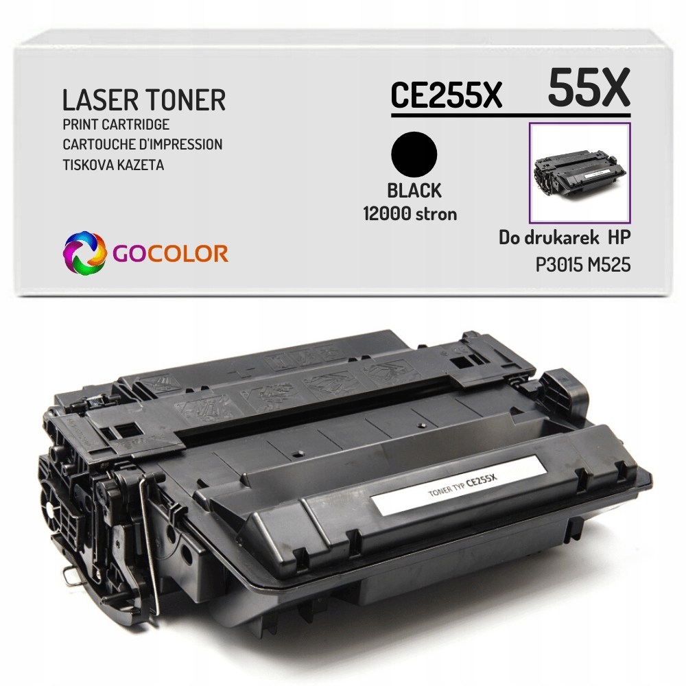 100% New Toner CE255X 55X do HP LaserJet P3015 DN - Sklep, Opinie, Cena ...