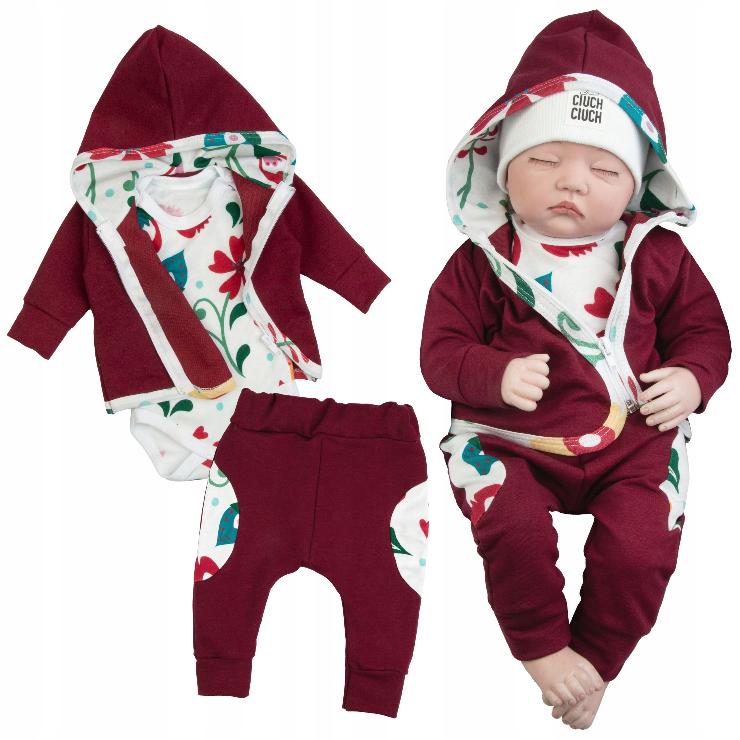 KOMPLET DLA NOWORODKA body bluza spodenki FOLK 62 12918360112 - Allegro.pl KOMPLET DLA NOWORODKA body bluza spodenki FOLK 62 12918360112 - Allegro.pl