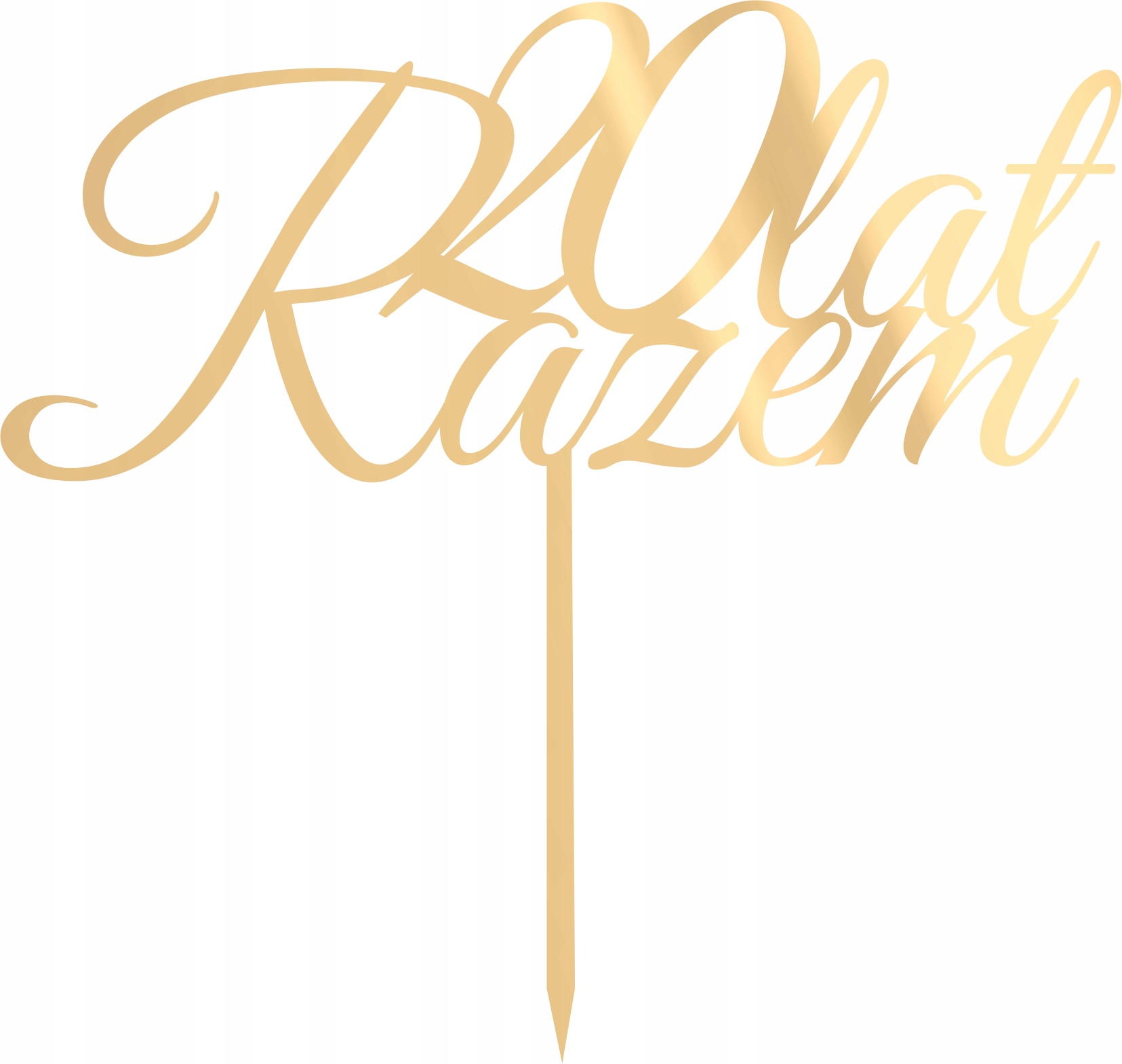 Topper personalizowany złote lustro 20 lat Razem • Cena, Opinie ...