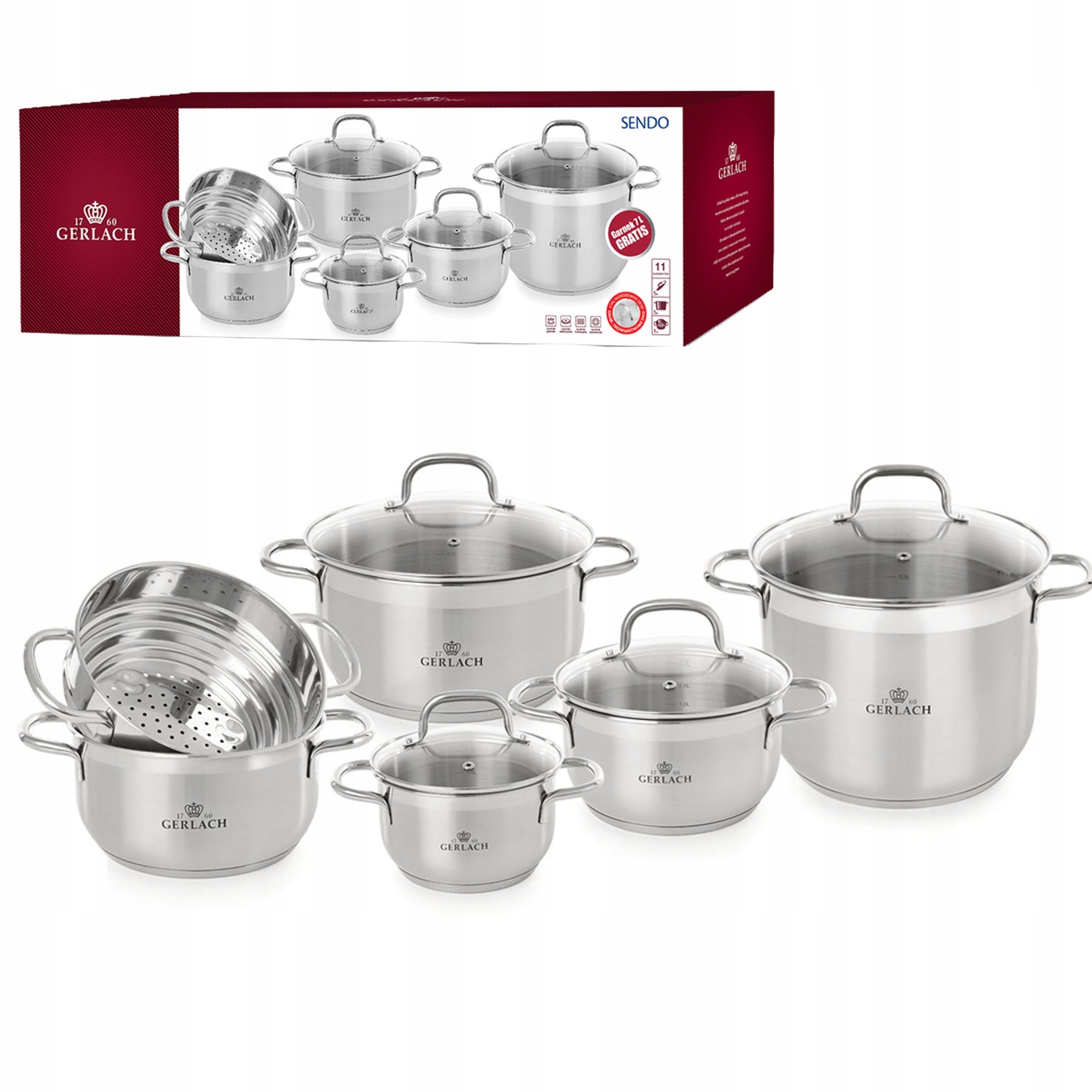 ZESTAW GARNKÓW GERLACH SENDO 11 ELEMENTÓW (5901035874305) • Cena ...