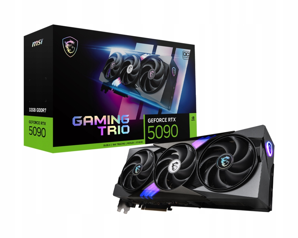 Karta graficzna MSI GeForce RTX 5090 Gaming Trio OC 32GB GDDR7 DLSS4 ...