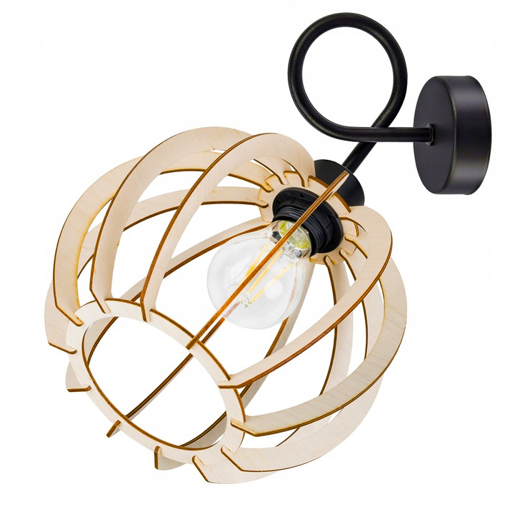LAMPA KINKIET E27 ścienny PLAFON stały loft Drewno (6882) • Cena ... LAMPA KINKIET E27 ścienny PLAFON stały loft Drewno (6882) • Cena ...