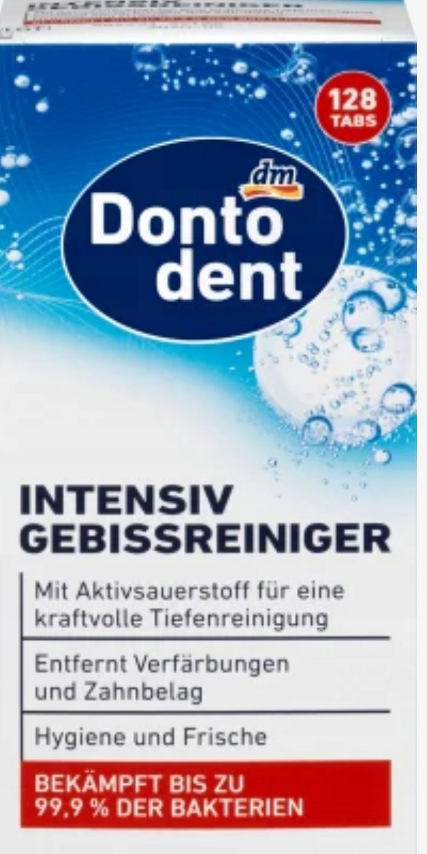 DONTODENT TABLETKI DO CZYSZCZENIA PROTEZ 128 szt 12771626204 - Allegro.pl