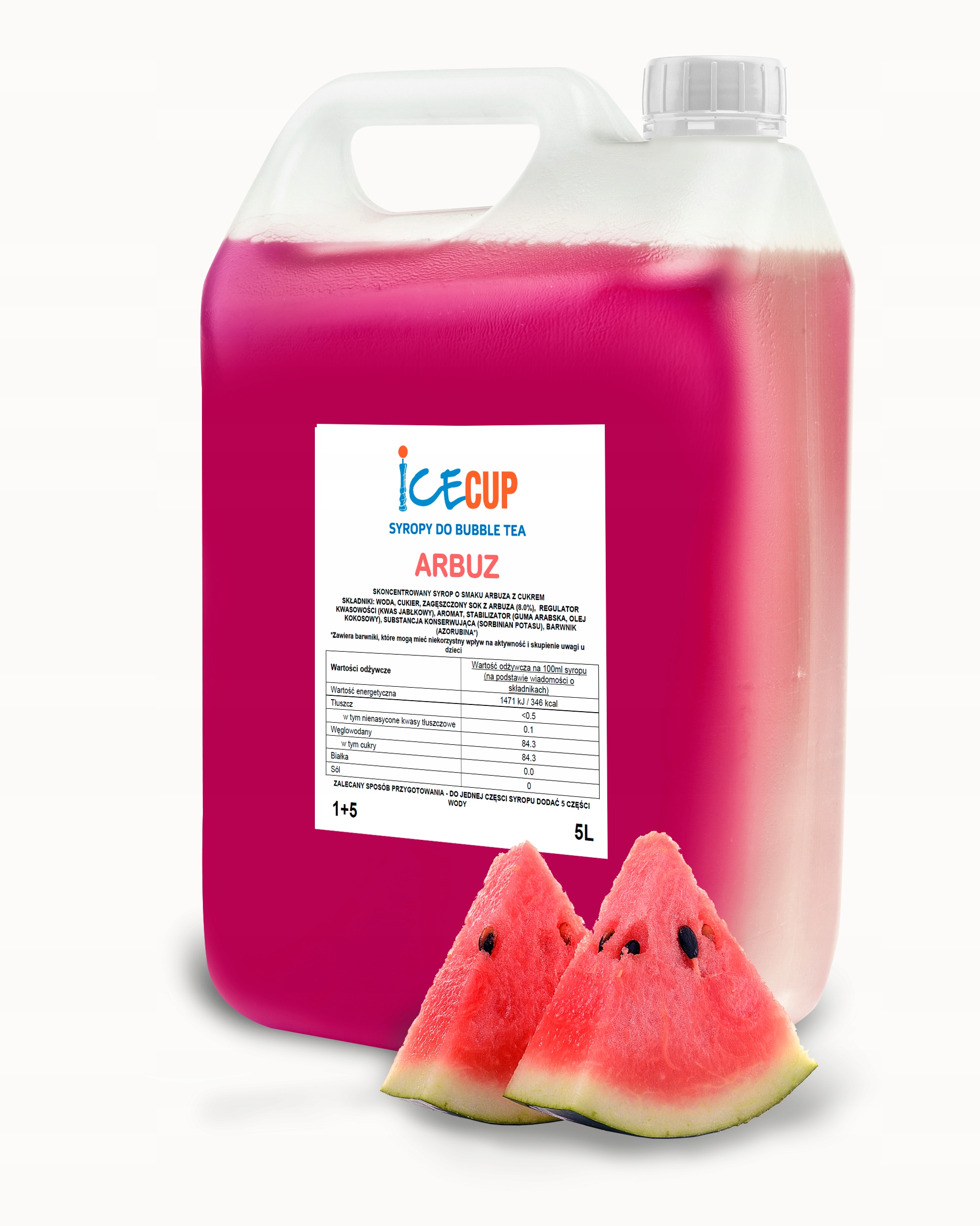 Syropy do Bubble Tea Arbuz 5L (5906516603184) • Cena, Opinie • Syropy i ...
