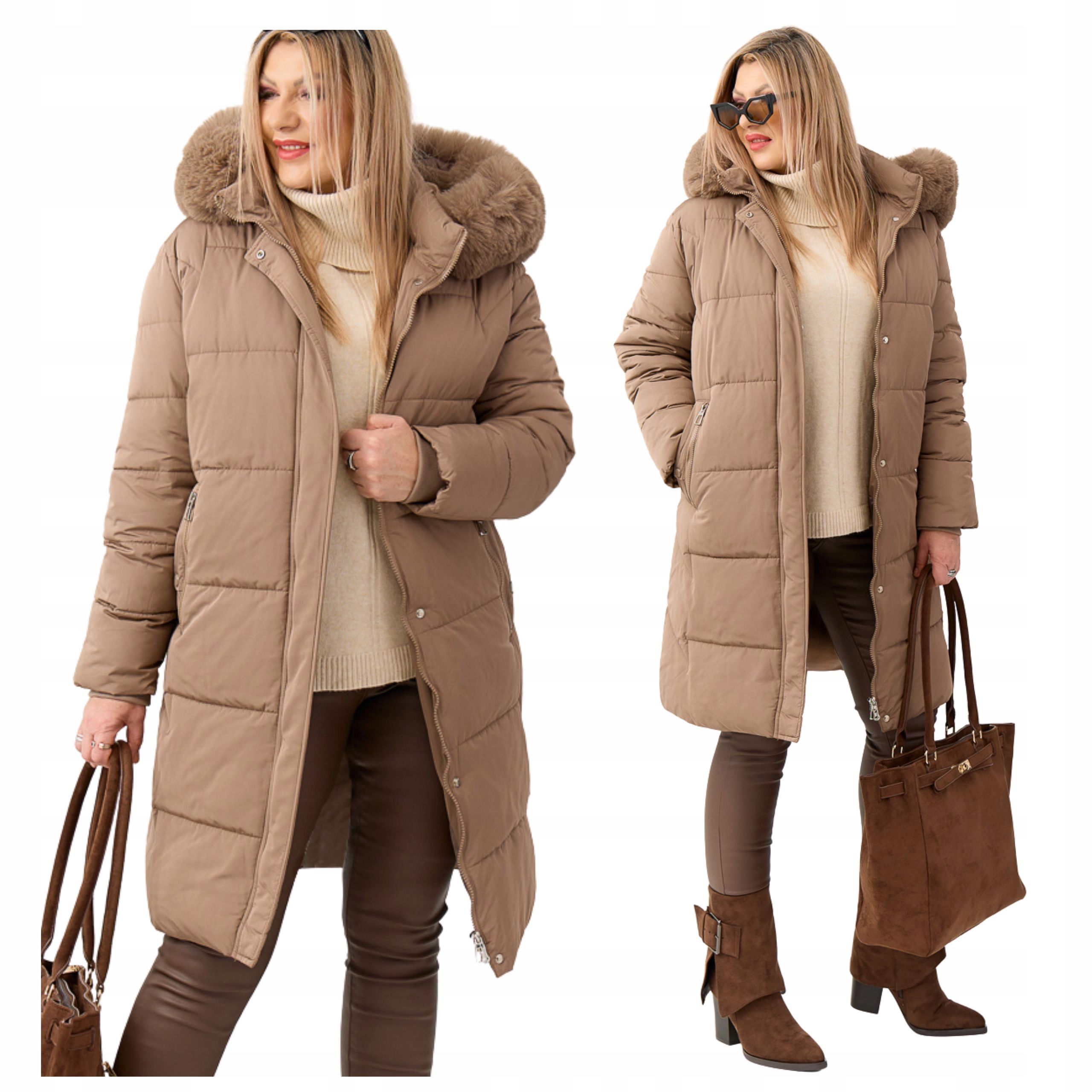 Kurtki Damskie Zimowe na Boku Rozpinane - Niska cena na Allegro