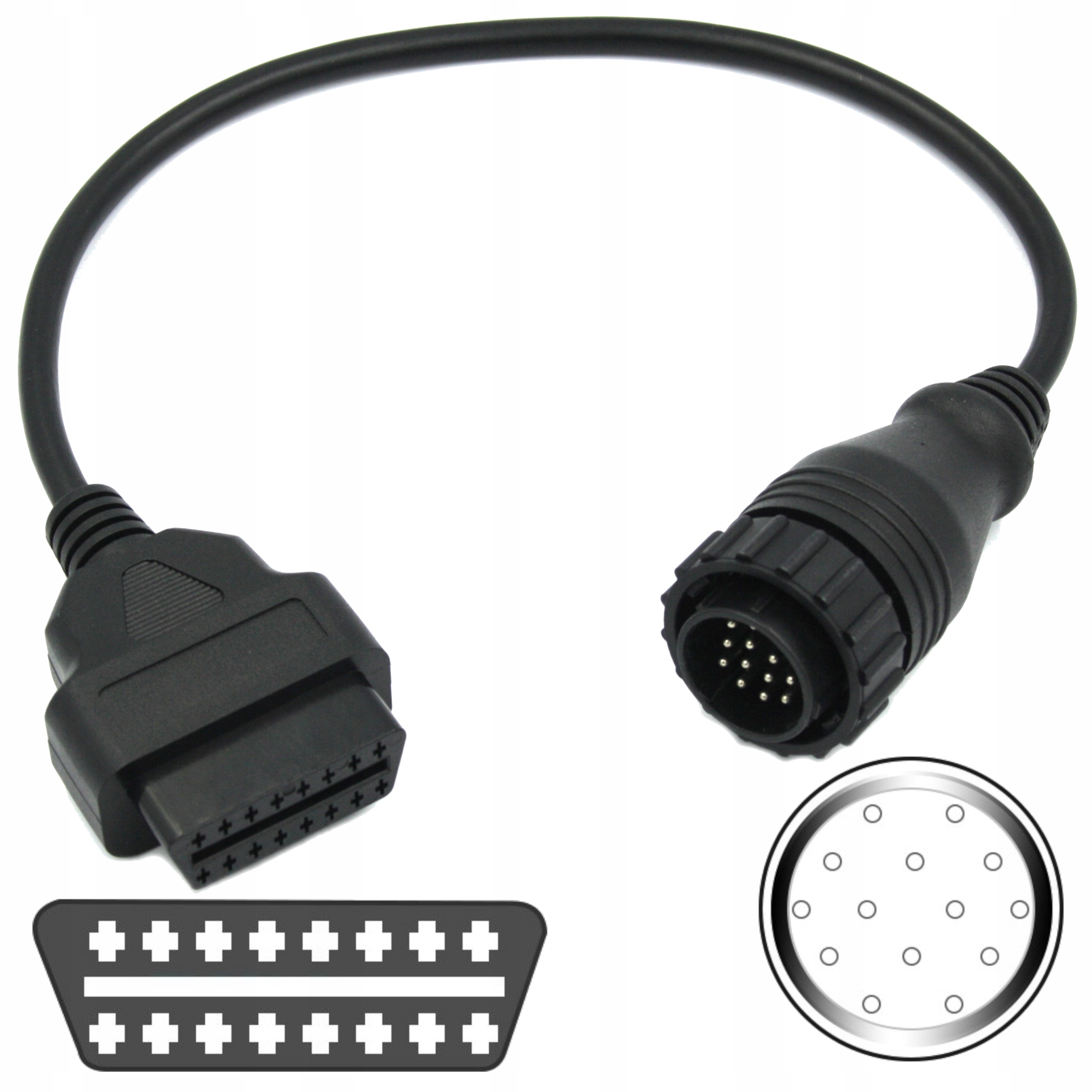 KABEL ADAPTER OBD2 NA 14 PIN MERCEDES LT SPRINTER AUTOCOM DELPHI MULTIDIAG 5903824218949 za 45 ...