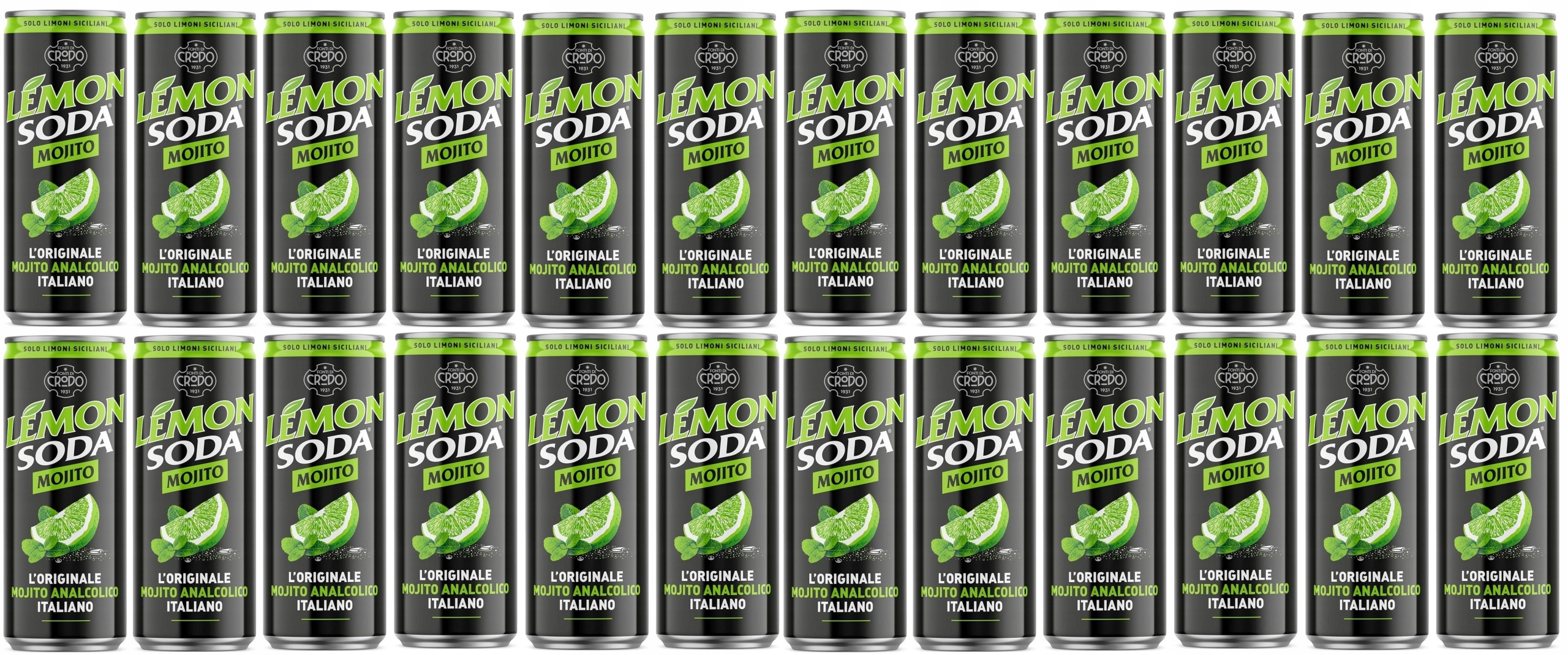 FONTI DI CRODO MOJITO - włoski napój gazowany 24x 330 ml (8000845065471 ...