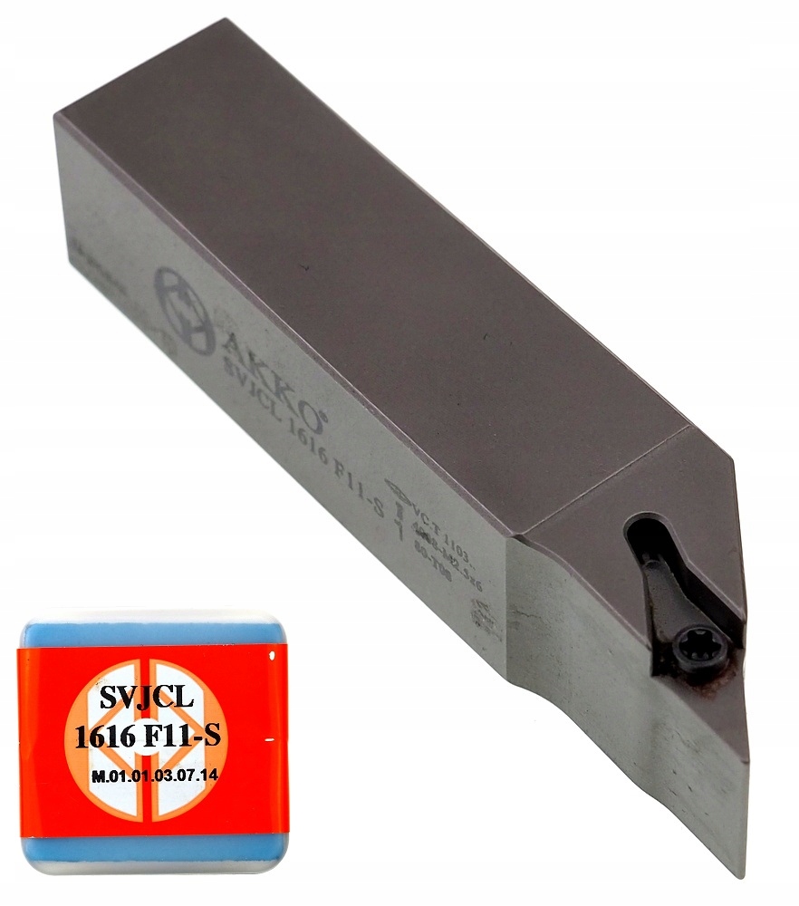 Esztergakés, váltólapkás AKKO SVJCL 1616 F11-S VCMT 1103 ...