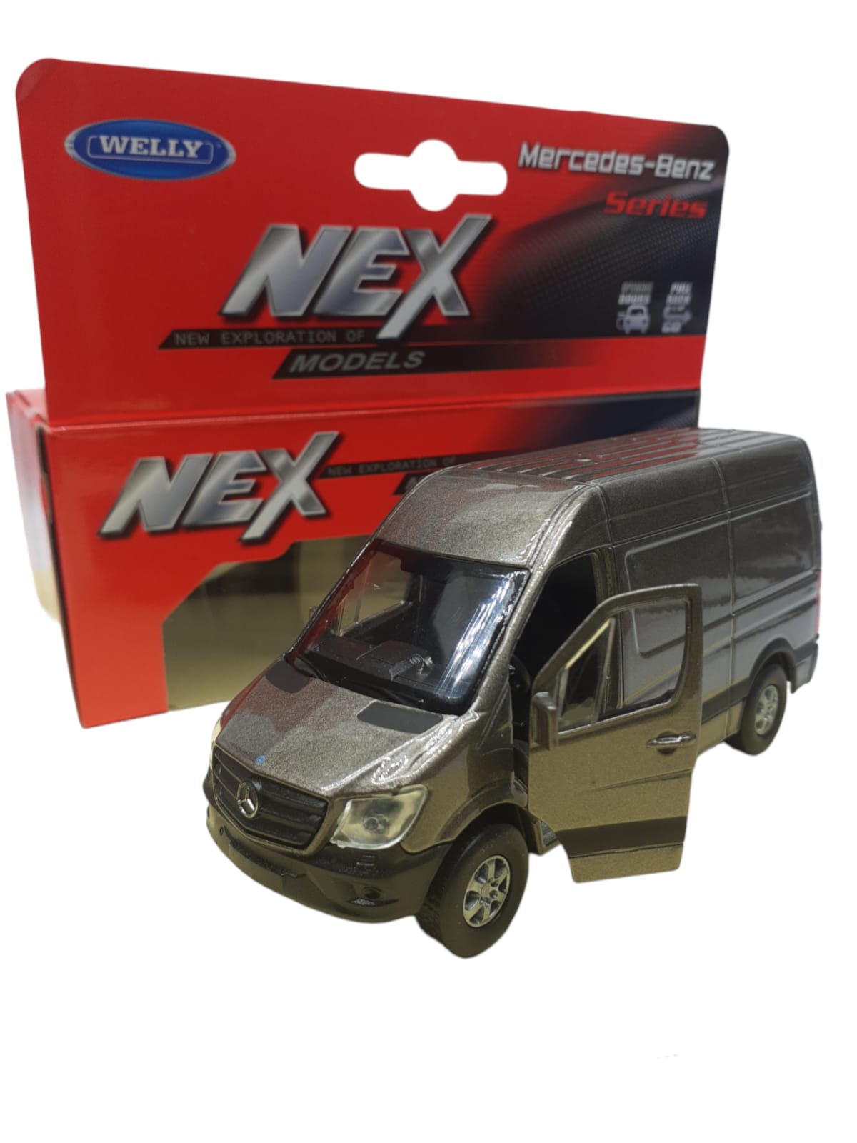 MERCEDES SPRINTER BUS SZARY MARKOWY KOLEKCJONERSKI METALOWY MODEL ...