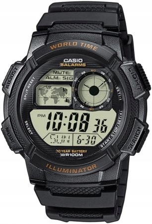 Sportowy zegarek CASIO AE-1000W-1A (4971850443346) • Cena, Opinie • Męskie 17623543585 • Allegro