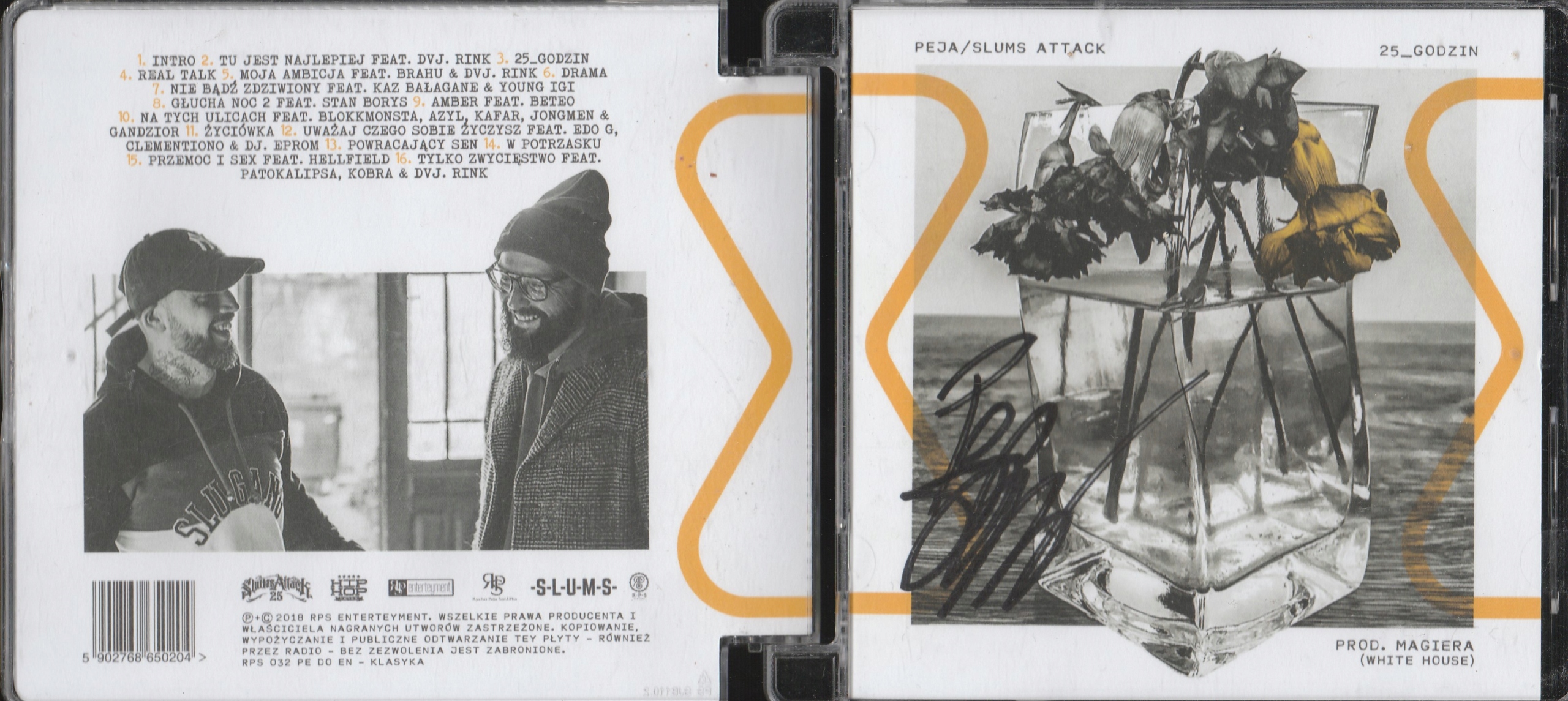 Płyta CD Peja / Slums Attack - 25_Godzin 2018 Autograf ... Płyta CD Peja / Slums Attack - 25_Godzin 2018 Autograf ...