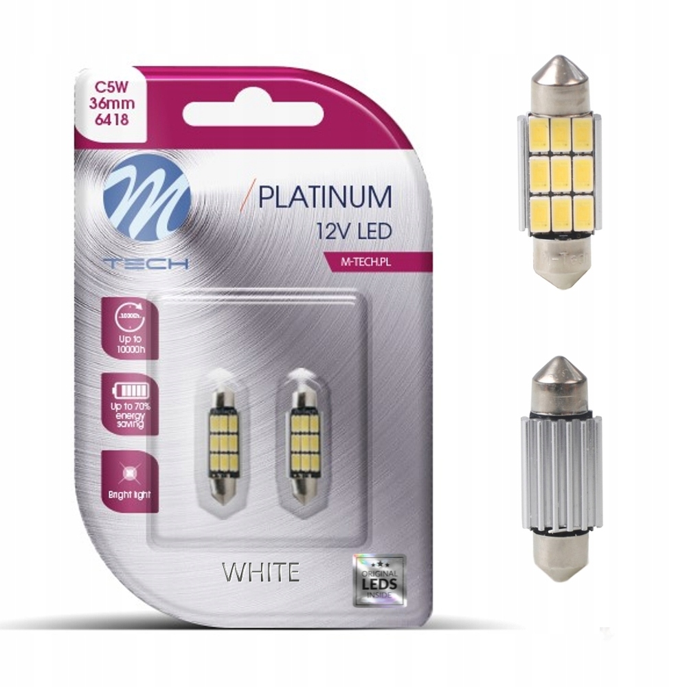 Dioda Żarówka Retrofit LED M-Tech OSRAM CANBUS C5W C10W 36mm LB815W za ... Dioda Żarówka Retrofit LED M-Tech OSRAM CANBUS C5W C10W 36mm LB815W za ...