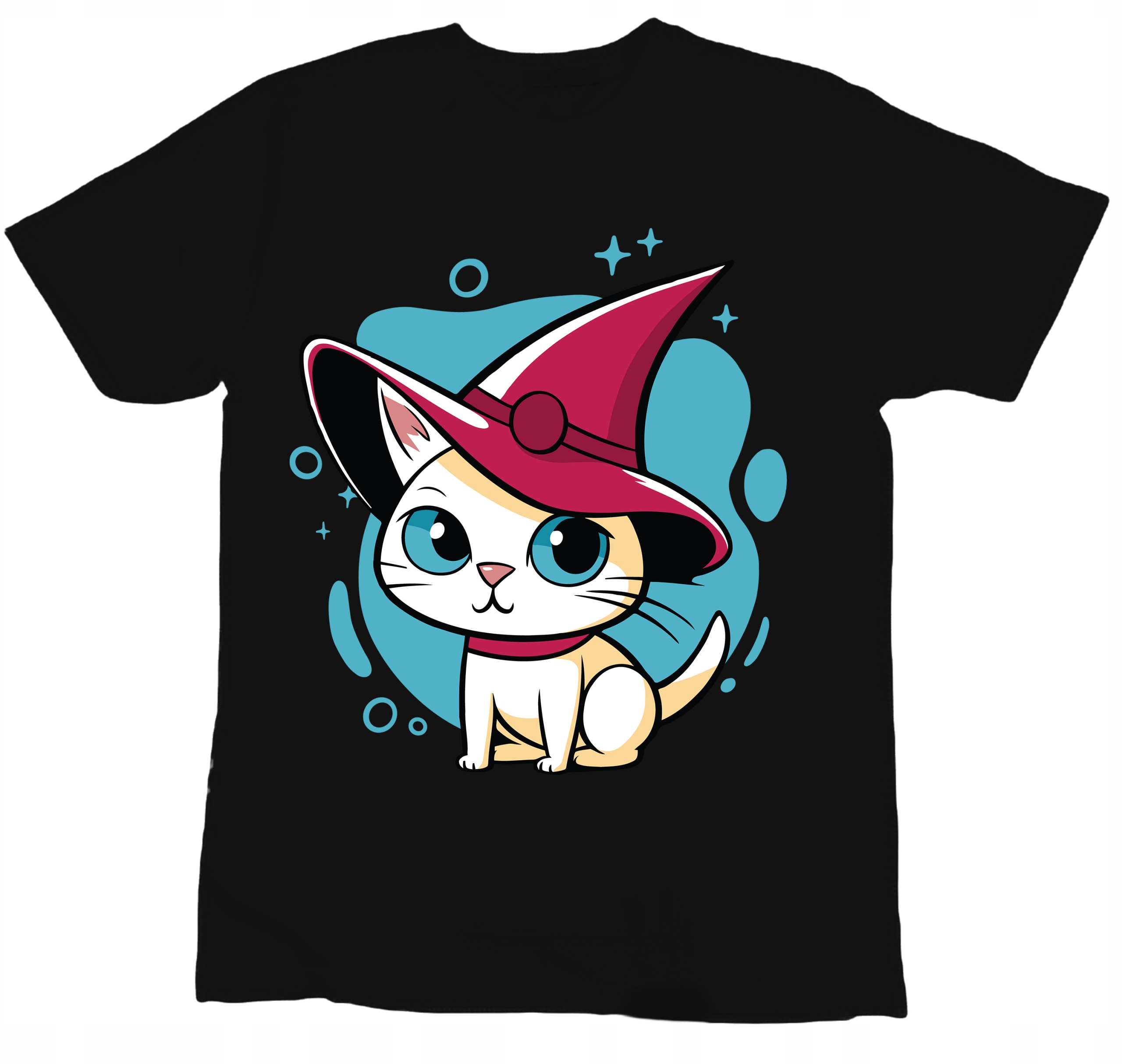 Gyerek Póló Kalapos Cica Fekete 3/4 éves Gyerekeknek Halloweenre, • Ár ...