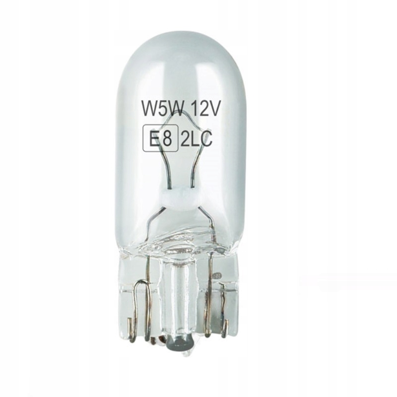 ŻARÓWKA HALOGENOWA W5W 12V T10 5W W2.1x9.5d 5903293014837 za 1.50PLN z ...