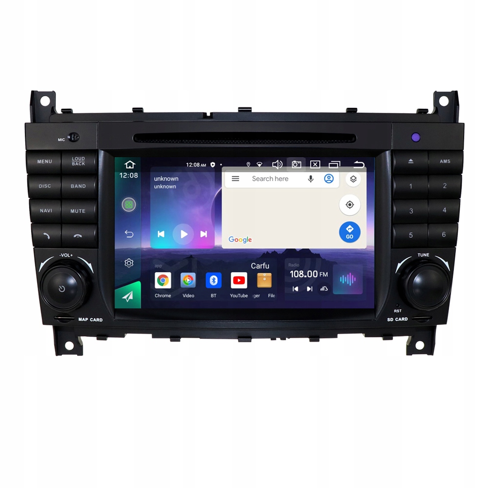 Radio FM RDS DAB+ Opcja GPS Nawi WiFi 4G Android Mercedes C W203 CLK ...