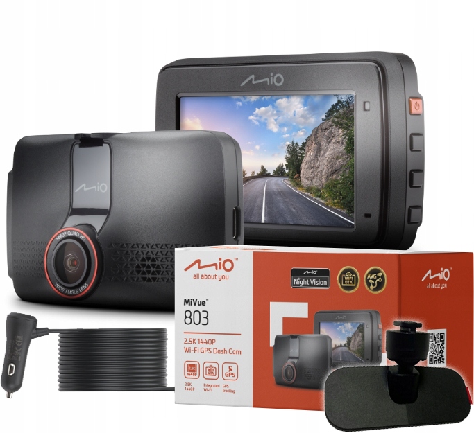 Videorekordér MIO MiVue 803 1440p 2,5K 140° Wi-Fi GPS za 2544 Kč - Allegro