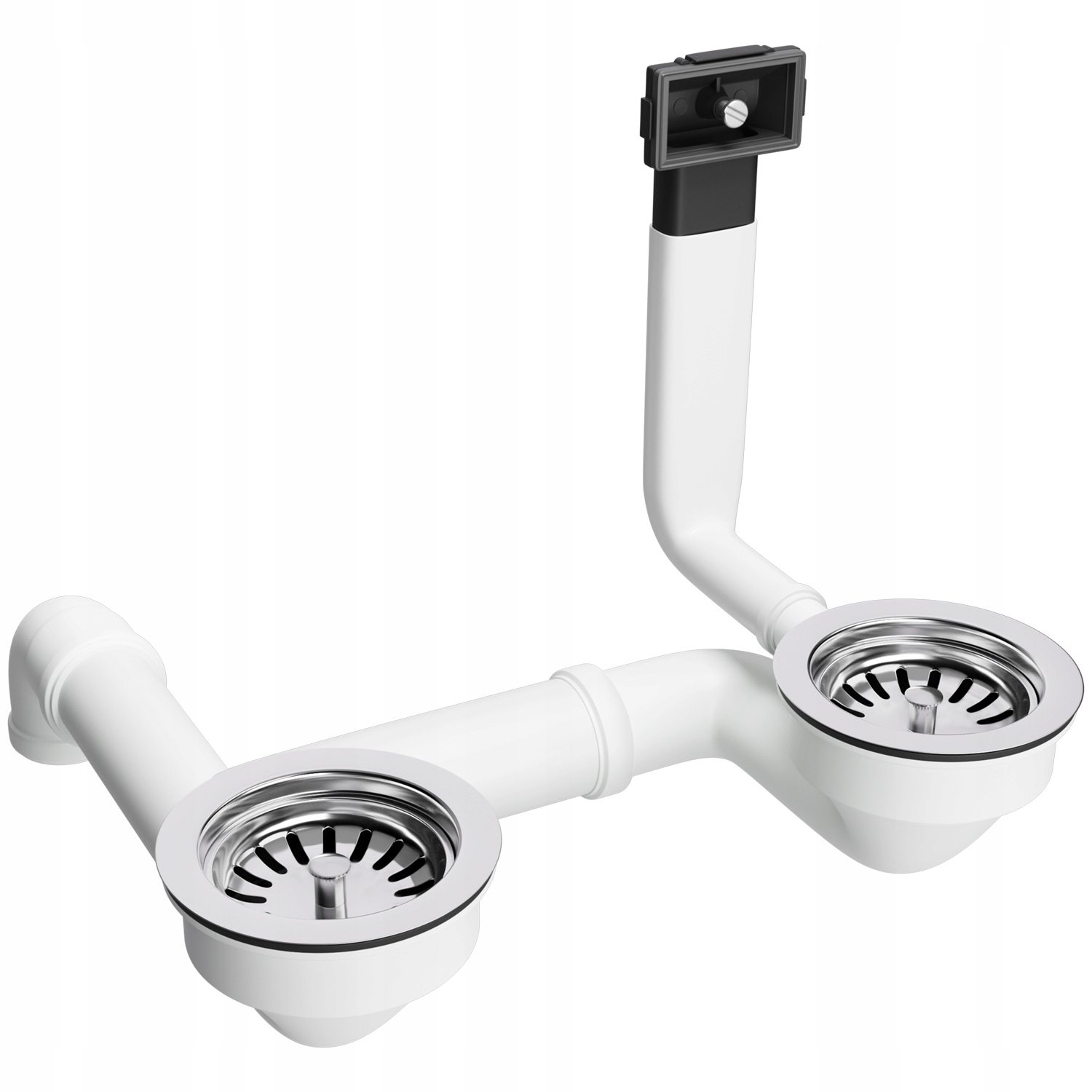 Syfon AQUADE do zlewu dwukomorowego FI 114 mm. (6255-AQ) • Cena, Opinie ...