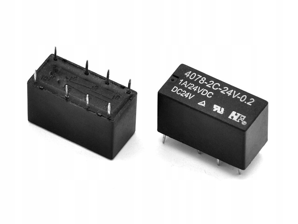 Przekaźnik 4078-2C-24V-0.2 1A/24 VDC DC24V - Sklep, Opinie, Cena w Allegro