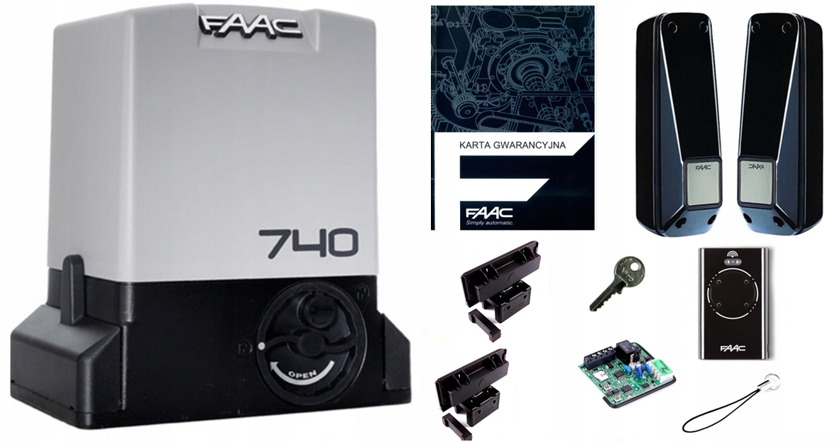 Napęd do bramy przesuwnej FAAC 740 - DELTA 2 XT4 (8055195035575) • Cena ...