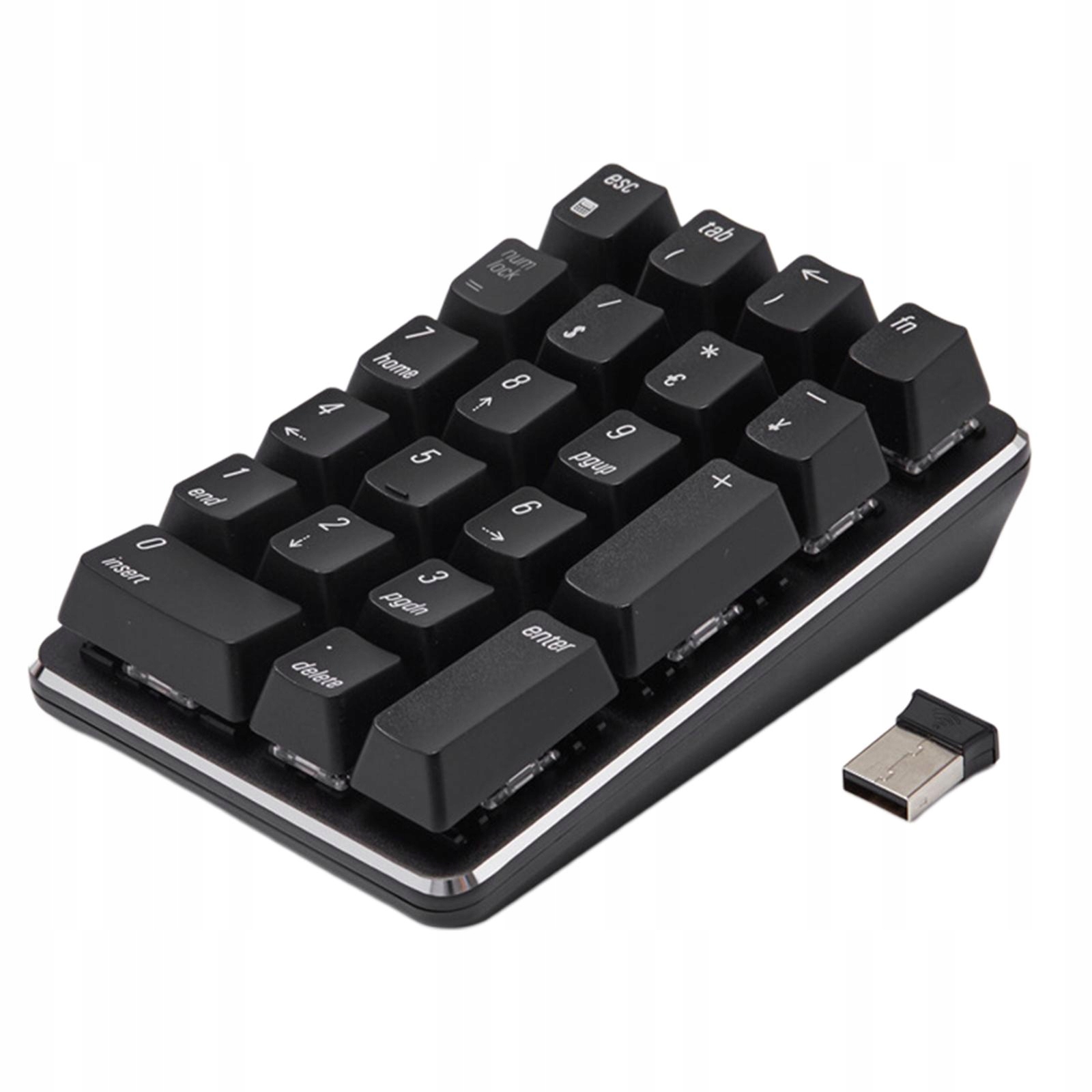 Compact Mini Smart 2.4G Wireless Mechanical Numeric Keypad Brown switch ...