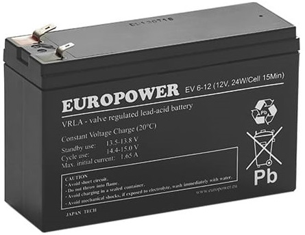 RBC106 RBC 106 #106 ZESTAW AKUMULATORÓW PAKIET BATERII UPS APC 1x EV 6 ...