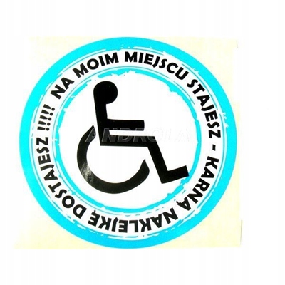 Samolepka parkování Invalida 25 kusů za 106 Kč - Allegro